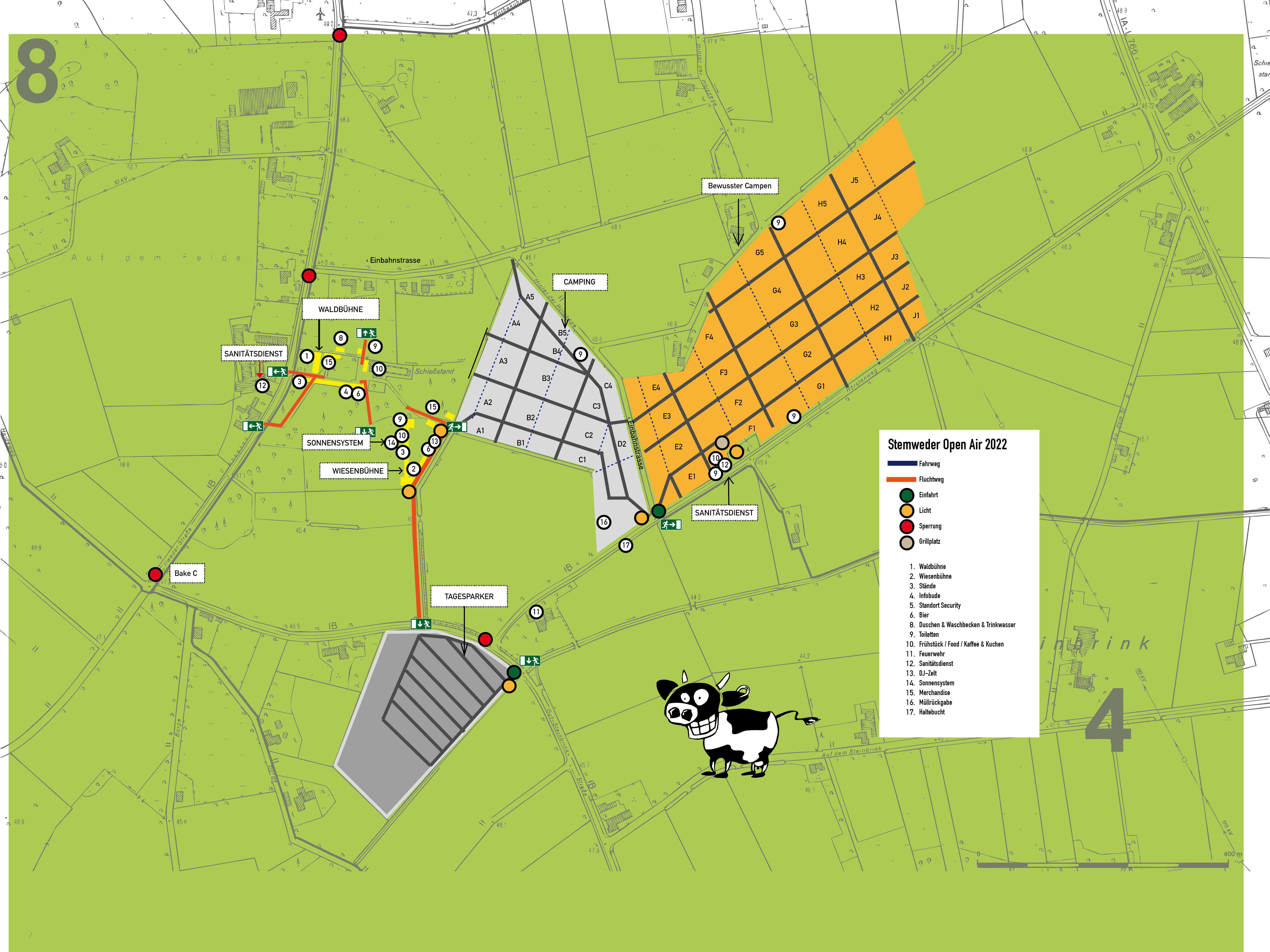 Geländeplan – Stemweder Open Air